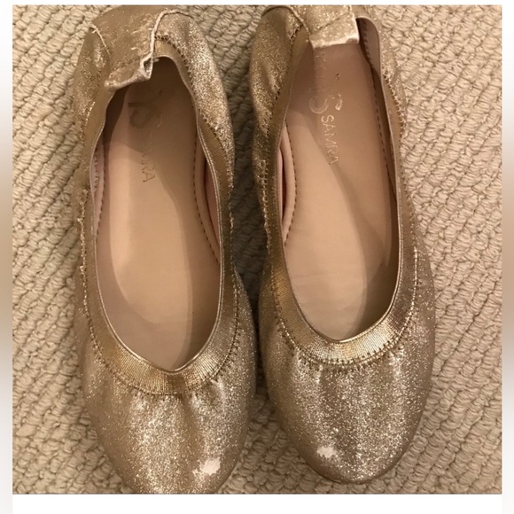 Yosi Samra | Shoes | Yoshi Samra Miss Samara Glitter Stretch Flats Y ...